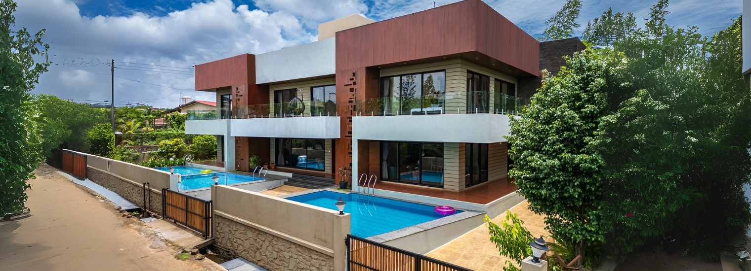 Aquavista Stayscape - Luxury Villa in Lonavala with Pool